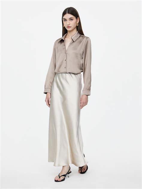 Maag САТИНОВАЯ ЮБКА МИДИ