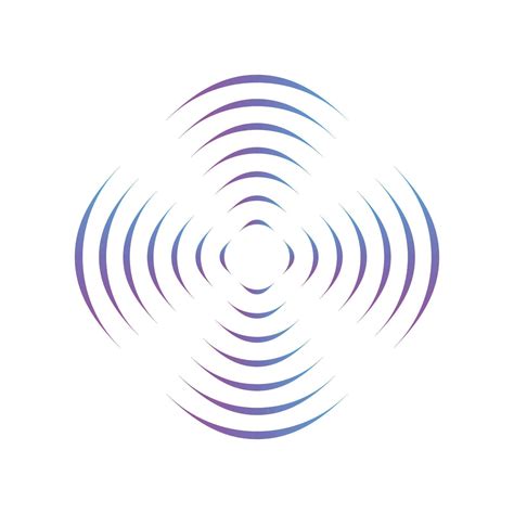 Symmetric Geometric Pattern For Propeller With 3d Effect Vector White