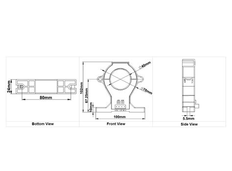 Acrel AHKC EKB Open Loop Split Core Hall Effect Current Sensor