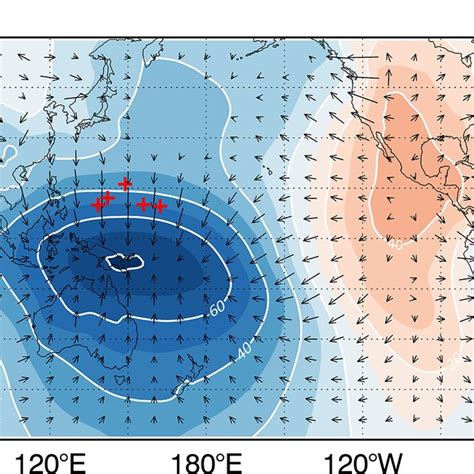 Climatic Means Of Velocity Potential Shading And Divergent Wind Download Scientific Diagram