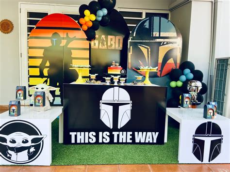 The Mandalorian Star Wars Birthday Party Star Wars Birthday Nerf Party