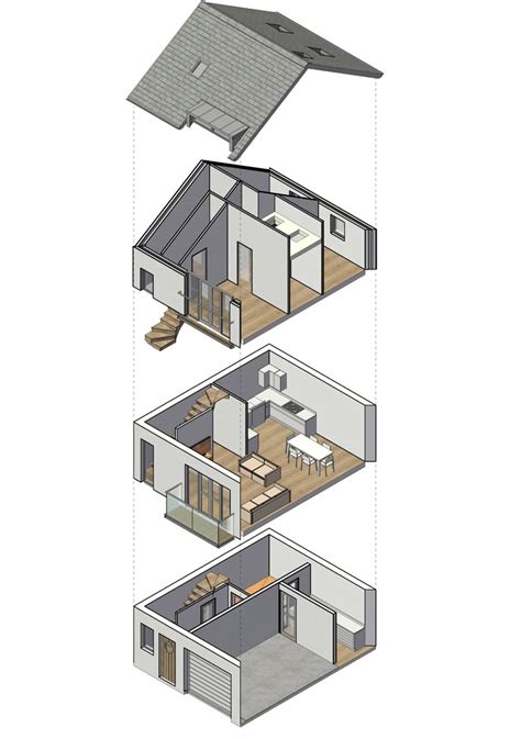 Small Residential Development Exploded View In Ilfracombe