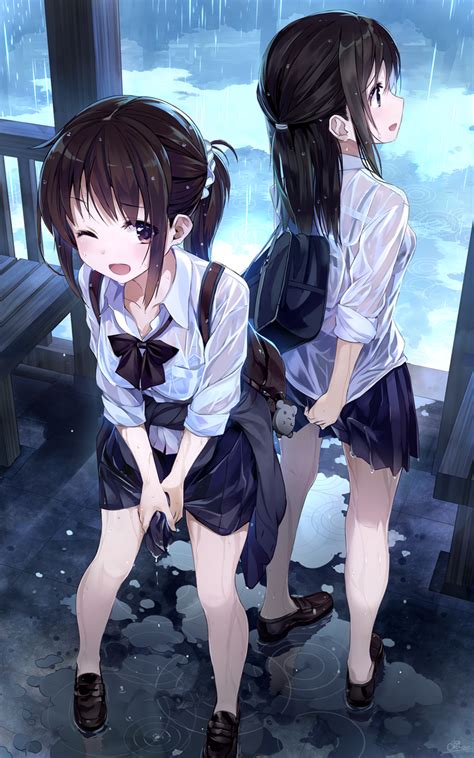 びしょ濡れ美少女をお楽しみください