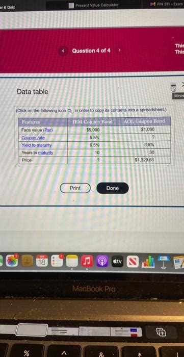 Solved Missing Information On A Bond Your Broker Faxed To