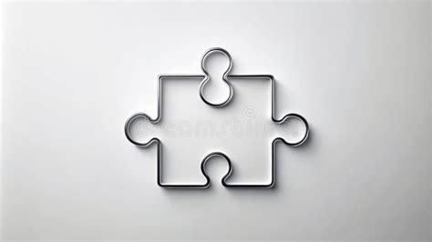 Simple Line Icon Of A Jigsaw Puzzle Piece A Vector Symbol For Logic