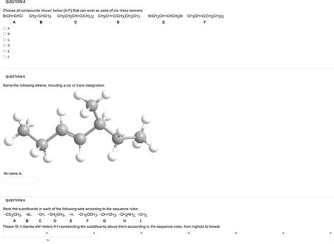 [solved] Question 4 Choose All Compounds Shown Below A F