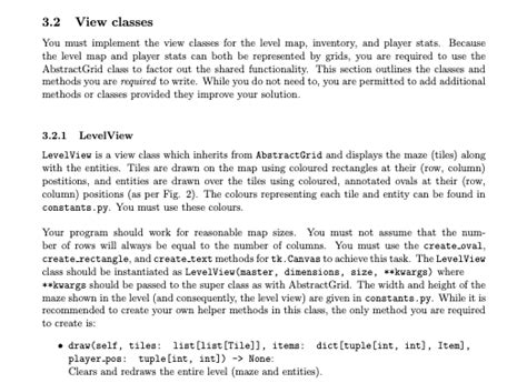 solved 3 2 view classes you must implement the view classes