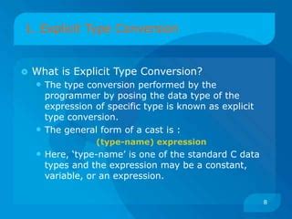 Type Conversion Precedence And Associativity PPTX Programming Languages Computing