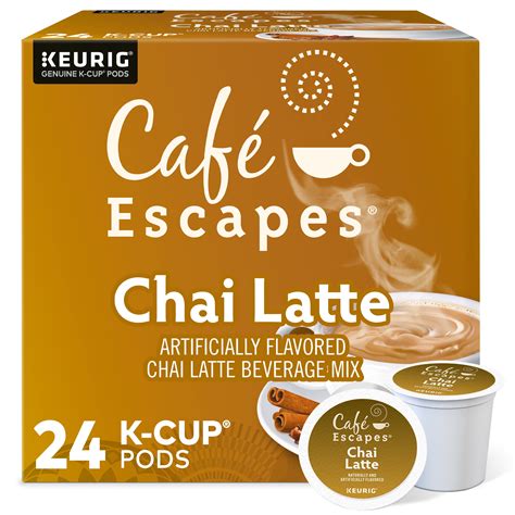 Caf√© Escapes Chai Latte Keurig K Cup Coffee Pods 24 Count