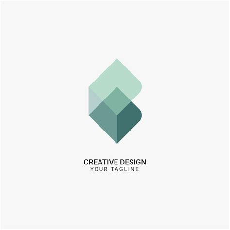 Premium Vector B Abstract Geometric Isometric Logo Design