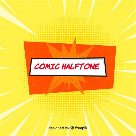 만화 하프 톤 배경 무료 벡터