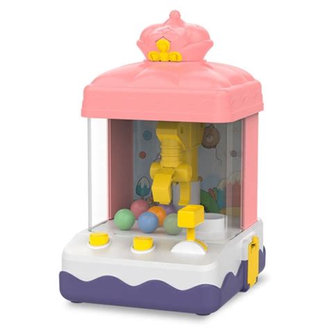 어린이 미니 잡기 공 기계 작은 그래버 트위스터 장난감핑크색