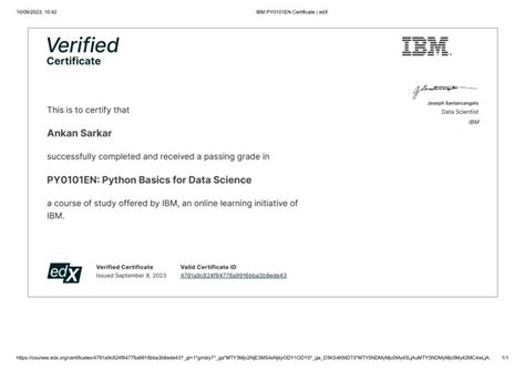 Ankan Sarkar On Linkedin Datascience Python Certification Ibm