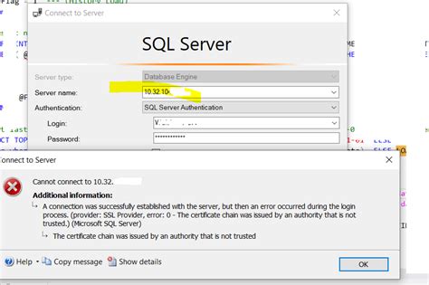 The Certificate Chain Was Issued By An Authority That Is Not Trusted