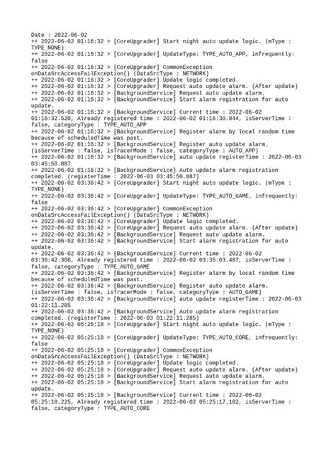 Auto Update Log Pdf Computing