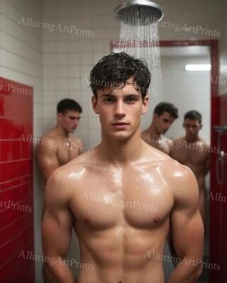 Male Model Photo Print Slender Handsome Shirtless College Abs Xx481 Ebay