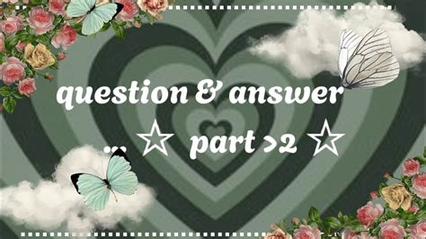 🎀question And Answers🌷 ` Part 2 Youtube