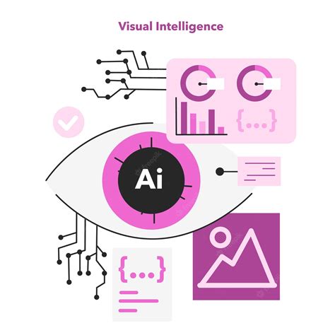Premium Vector Visual Intelligence Ai Selflearning Computing System Processing