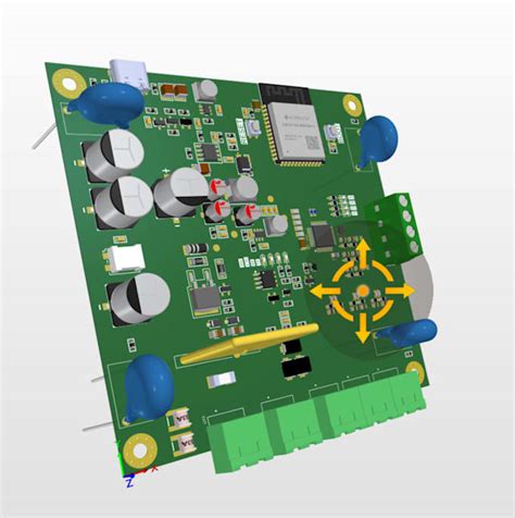 Do Pcb For Robot Modbus Sensors Esp32 Atmega328p With 3d In Altium