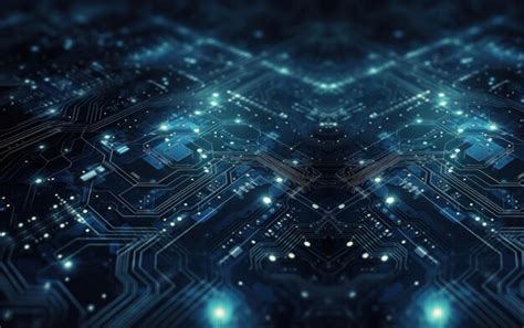 Premium Ai Image Technology Science Background Integrated Communication Processor