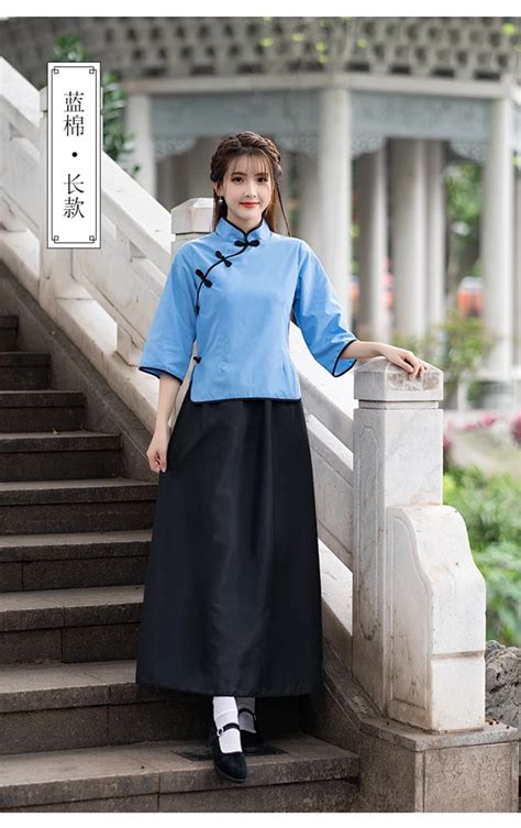 民国学生装女五四青年装民国风女装中山装男班服舞台表演合唱服装 天猫 花瓣网