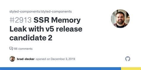 Ssr Memory Leak With V5 Release Candidate 2 · Issue 2913 · Styled