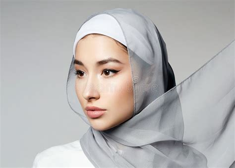 Beautiful Islamic Young Woman Beauty Girl In Hijab Stock Image Image