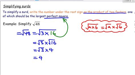 Simplifying Surds YouTube