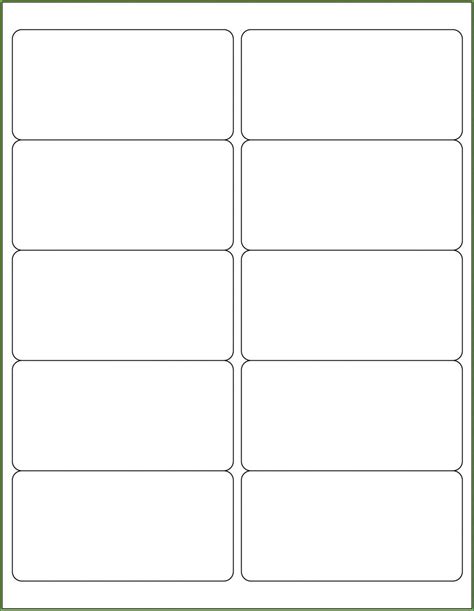 Microsoft Word Label Printing Templates Midi