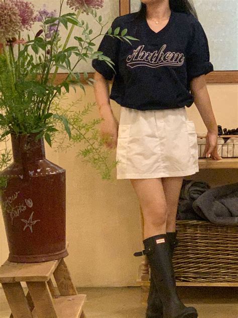 베일리 바스락 아노락 밴딩 카고 치마바지 카고스커트