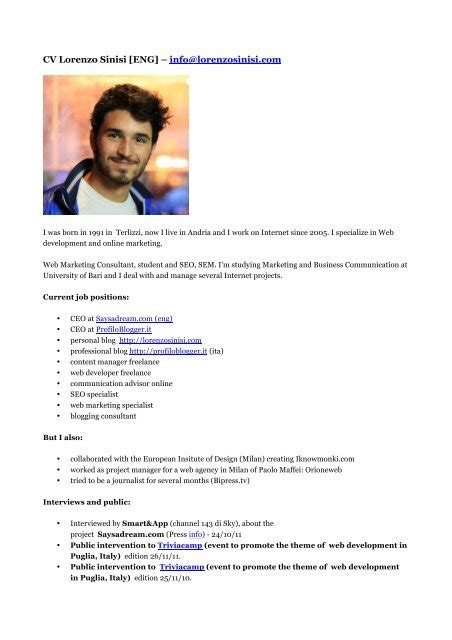 Cv Lorenzo Sinisi Eng Info