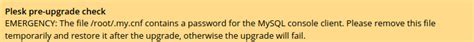 Plesk Upgradeinstallationmigration Fails Access Denied For User