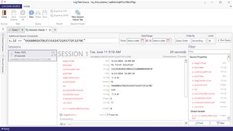 View A Session Log Leverage Your Conversational Data Advanced Teneo