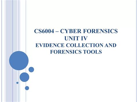 Cs6004 Cyber Forensics Unit Iv Pdf
