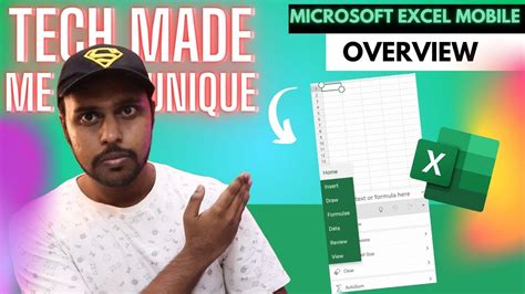 Microsoft Excel Mobile Overview Youtube