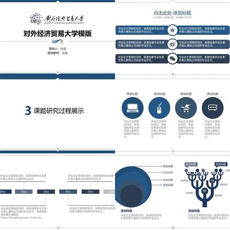 对外经济贸易大学限定PPT模板要毕业答辩的同学赶快用上了 知乎