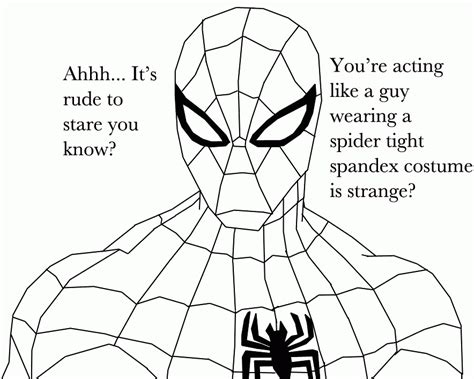 Drawing Of Spider Man Coloring Home