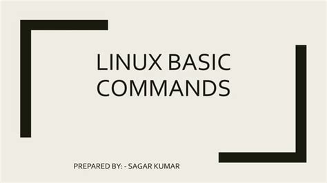 Linux Basic Commands Pptx