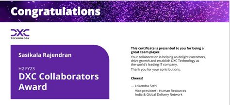 Sasikala Rajendran On Linkedin Dxctechnology Dxc