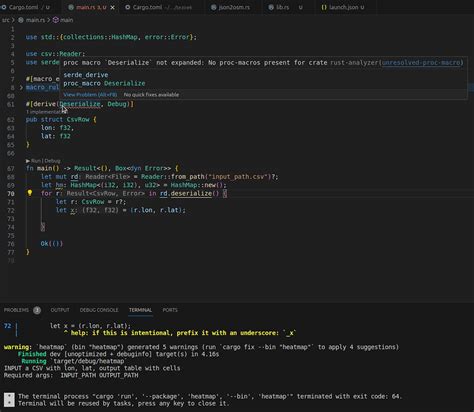Rust Analyzer Shows Nonexistent Error In Vs Code Deserialize Macro Not Expaned Editors And