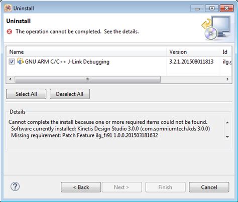 revert an eclipse update installation mcu on eclipse
