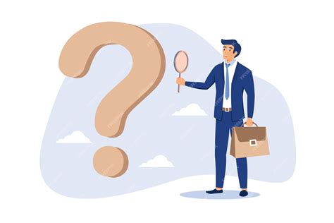 Premium Vector Smart Businessman Analyst Using Magnifying Glass To