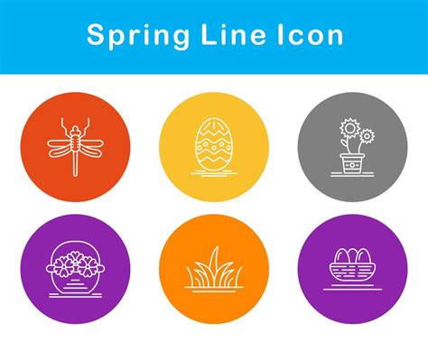 Spring Vector Icon Set 20651925 Vector Art At Vecteezy
