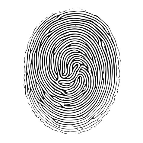 Black And White Graphic Of A Fingerprint Outline Sketch Drawing Vector Wing Drawing Finger