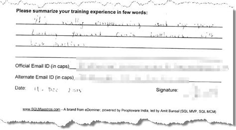 Sql Server Performance Tuning Master Class Bangalore December 2015 Sql Server Training Sql