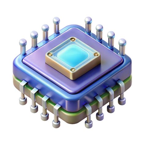 Elegant Artistic Quantum Computer Processor Genuine 59614036 Png