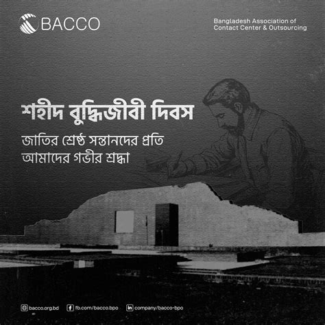 Bangladesh Association Of Contact Center And Outsourcing Bacco On Linkedin শহীদ বুদ্ধিজীবী