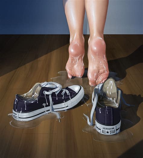 Rule 34 Ballet Feet Converse Cream Cum Cum In Shoe Cum On Feet Cum On
