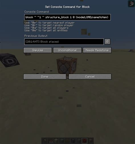 New Structure Block Mode Generator Mode Suggestions Minecraft Java Edition Minecraft