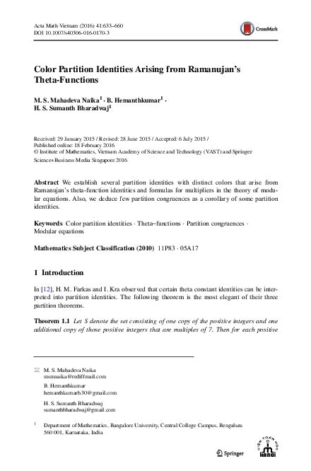 pdf color partition identities arising from ramanujan s theta functions